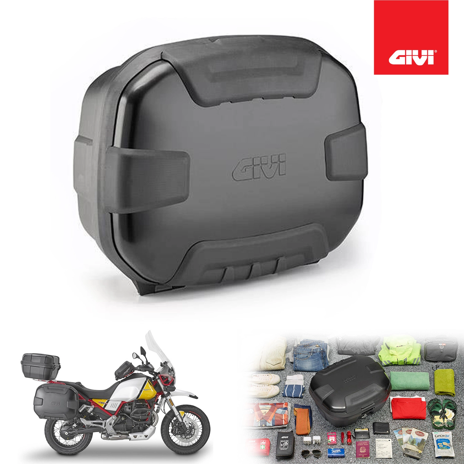 GIVI kufer centralny lub boczny TREKKER II black line (33lt) - TRK35B | Moto-Time Twój ...